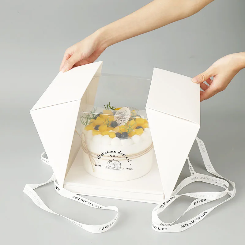LBSISI Life 1piece Surprise Cake Boxes With Handle 4/6/8 Inch Handmade ...