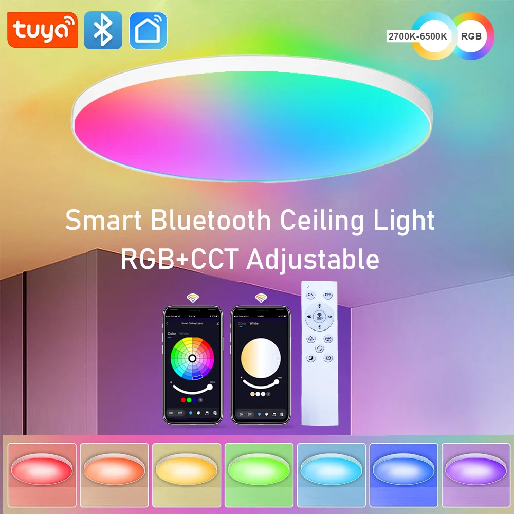 Tuya-Bluetooth-Led-Ceiling-Lamp-Smart-Life-App-Dimmable-RGB-CW-WW-Smart ...