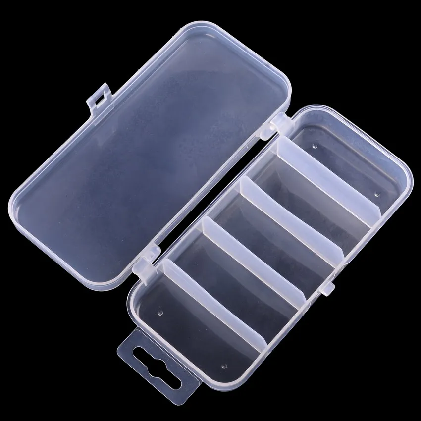 5-Compartments-Fishing-Tackle-Box-Plastic-Waterproof-Fishing-Equipment ...