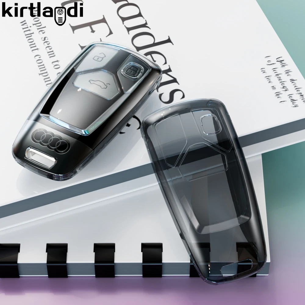 TPU-Remote-Control-Wallet-Keys-Fob-Keychain-Car-Key-Case-Cover-for-Audi ...