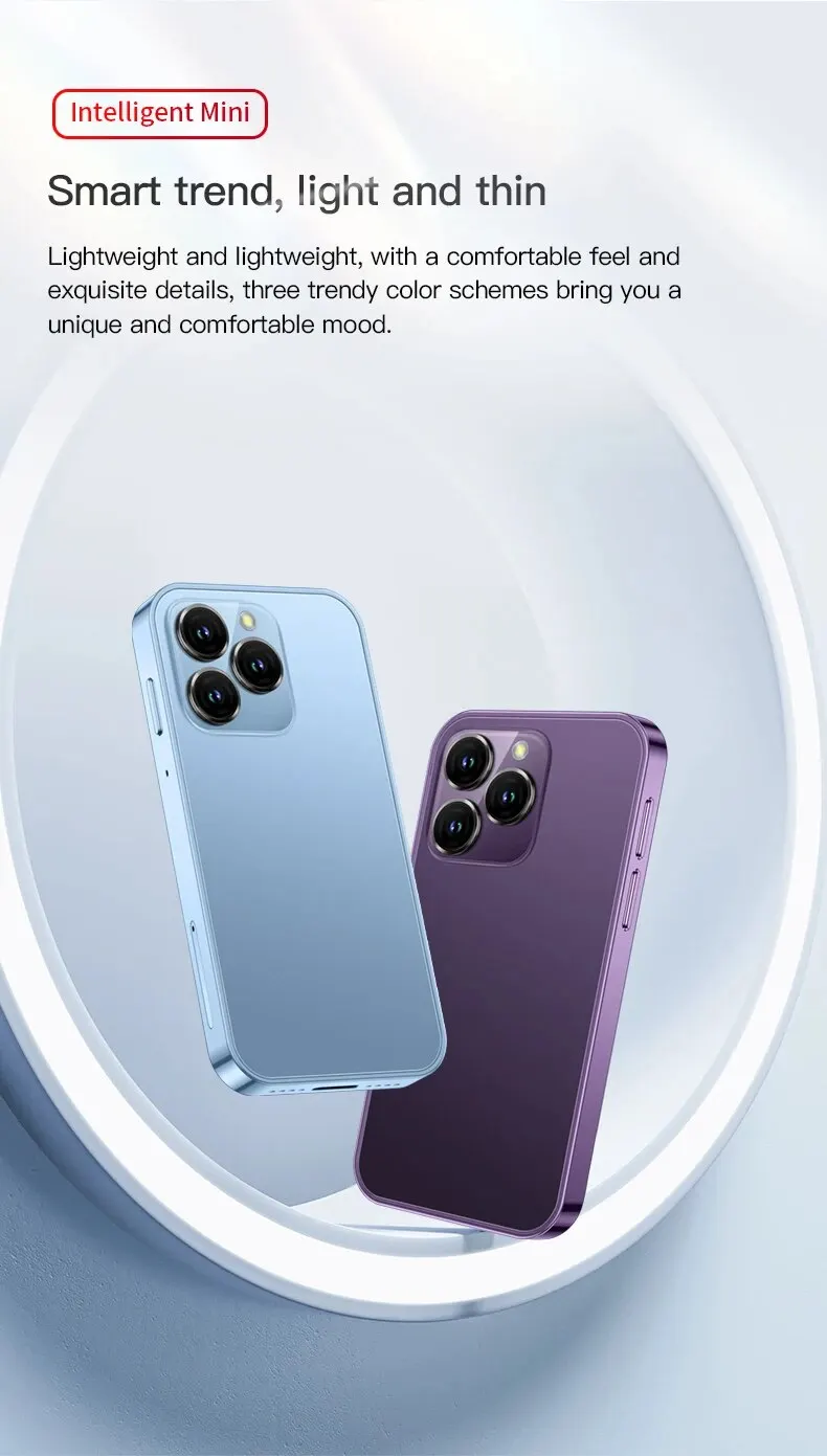 SOYES XS16 Mini 4G LTE Android10.0 Smartphone 3GB RAM 64GB ROM 3" Display 5MP Camera Dual SIM ...