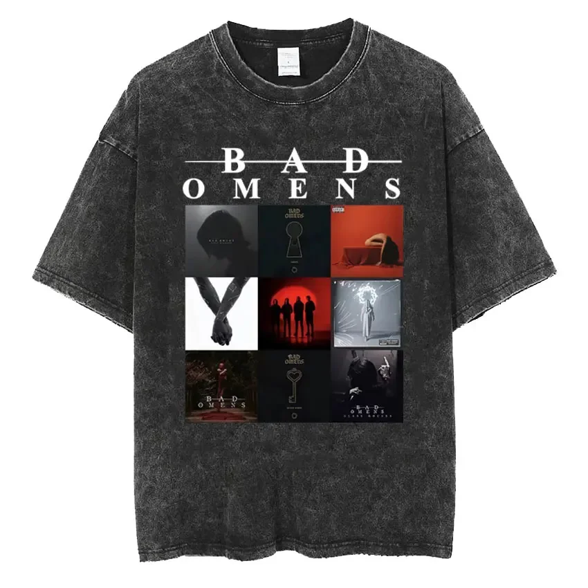 Bad omen rock band tour 2024 retro washed T shirt sold by Rosemonde | SKU 267319832 | 50% OFF ...