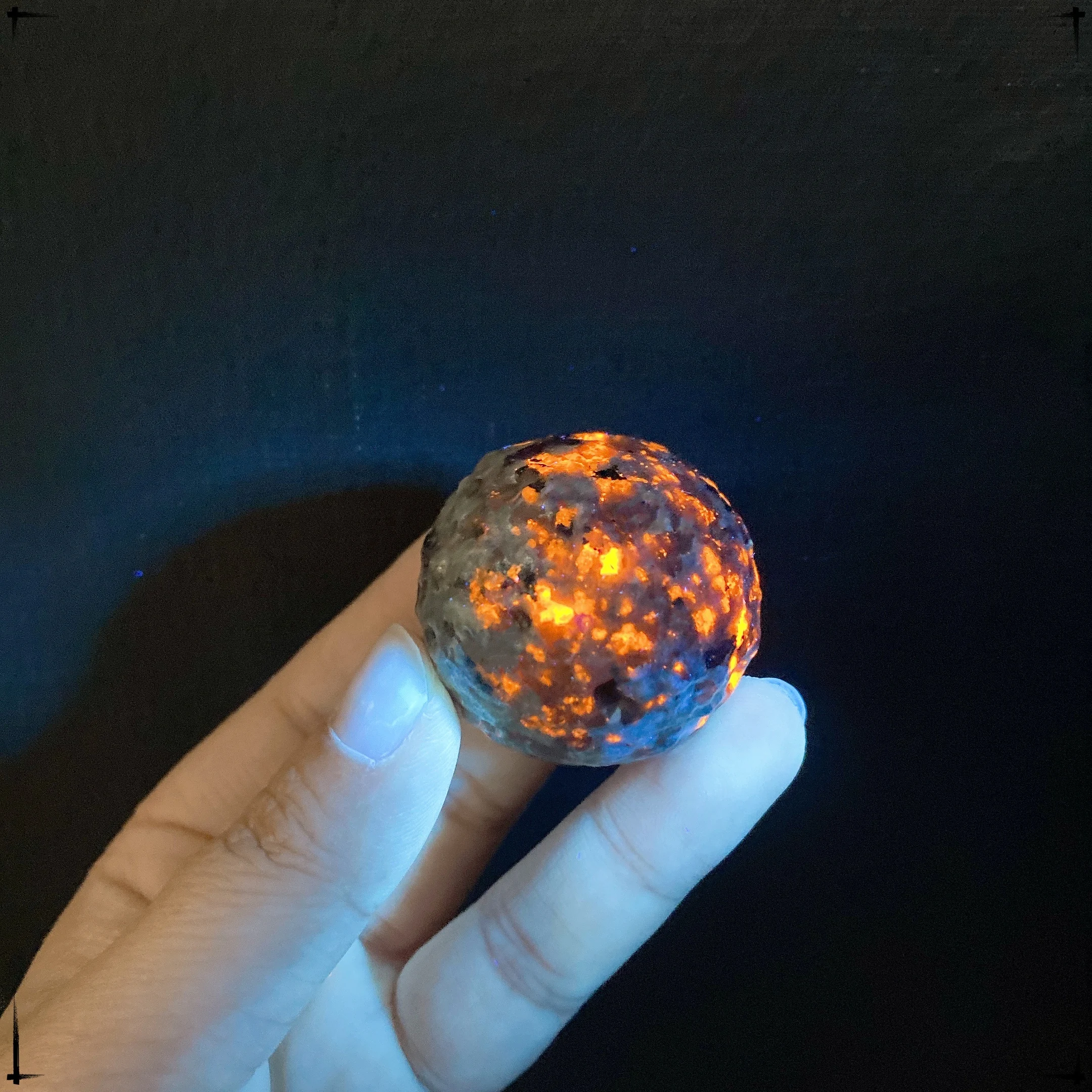 35mm Natural Yooperlite Moon Sphere Crystal Ball Powerful Chakra Energy ...