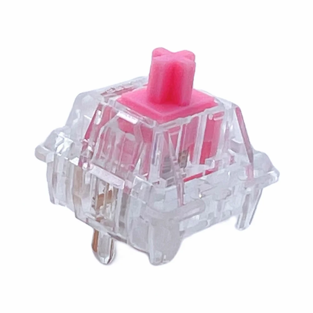 Tecsee-Honey-Peach-Crystal-Lemon-POM-Metal-Linear-Tactile-Stem-Switches ...