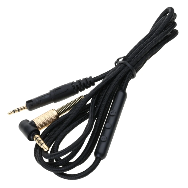 Braided Wire Earphone Cable with Microphone ATH M50X M40X M70X ...