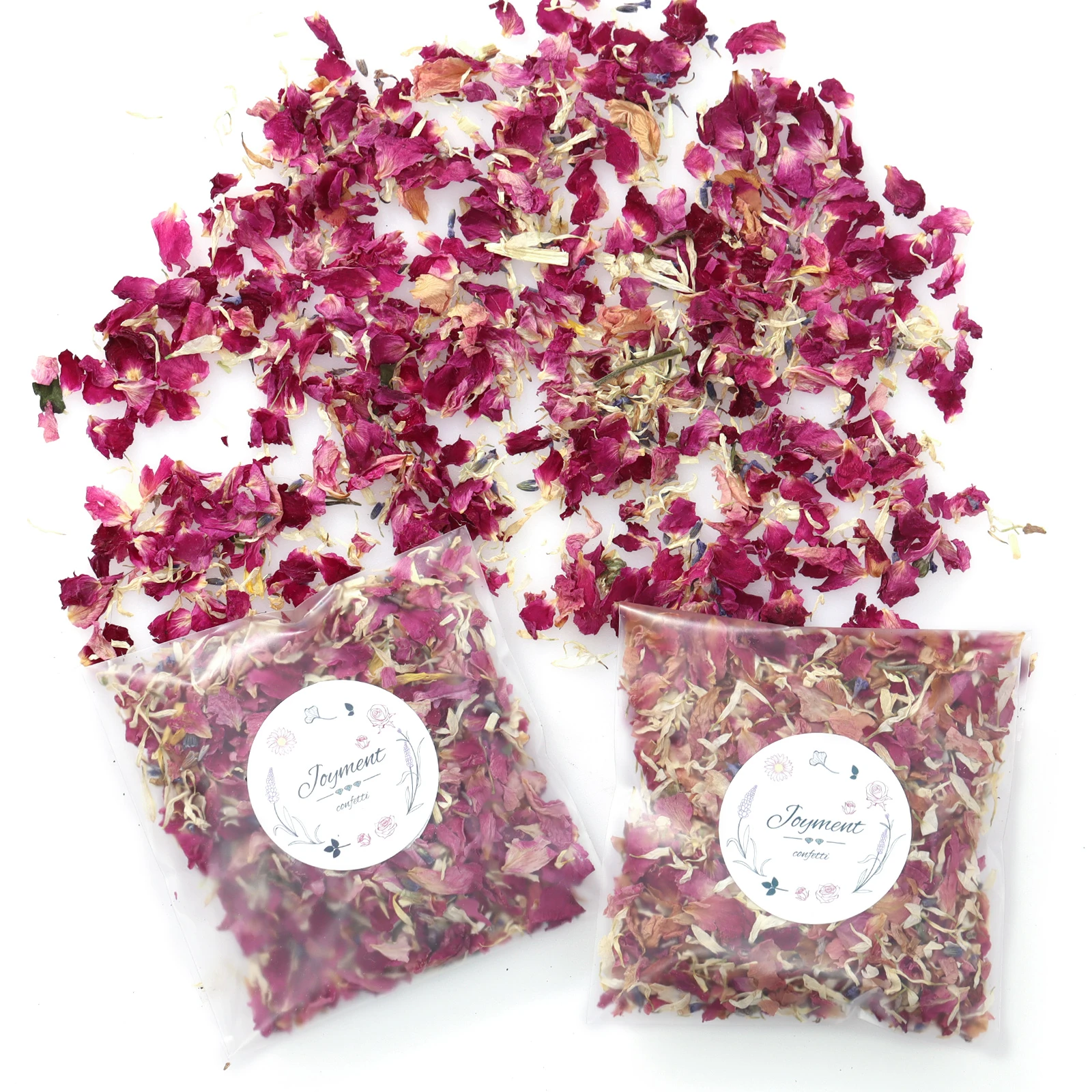 Flor seca Natural de pétalos de rosa, confeti Pop para boda, fiesta de ...