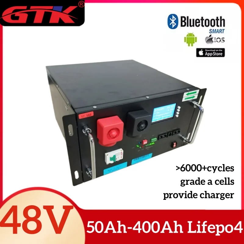 16S 48V 50Ah 100Ah 150Ah 200Ah 300Ah 400Ah lithium lifepo4 rack mounted ...