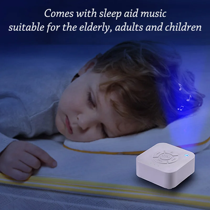 White-Noise-Machine-USB-Rechargeable-Timed-Shutdown-Sleep-Sound-Machine ...
