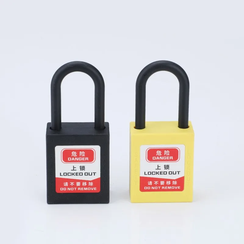 KS-Colorful-38mm-steel-shackle-safety-padlock-Nylon-industrial-padlock ...