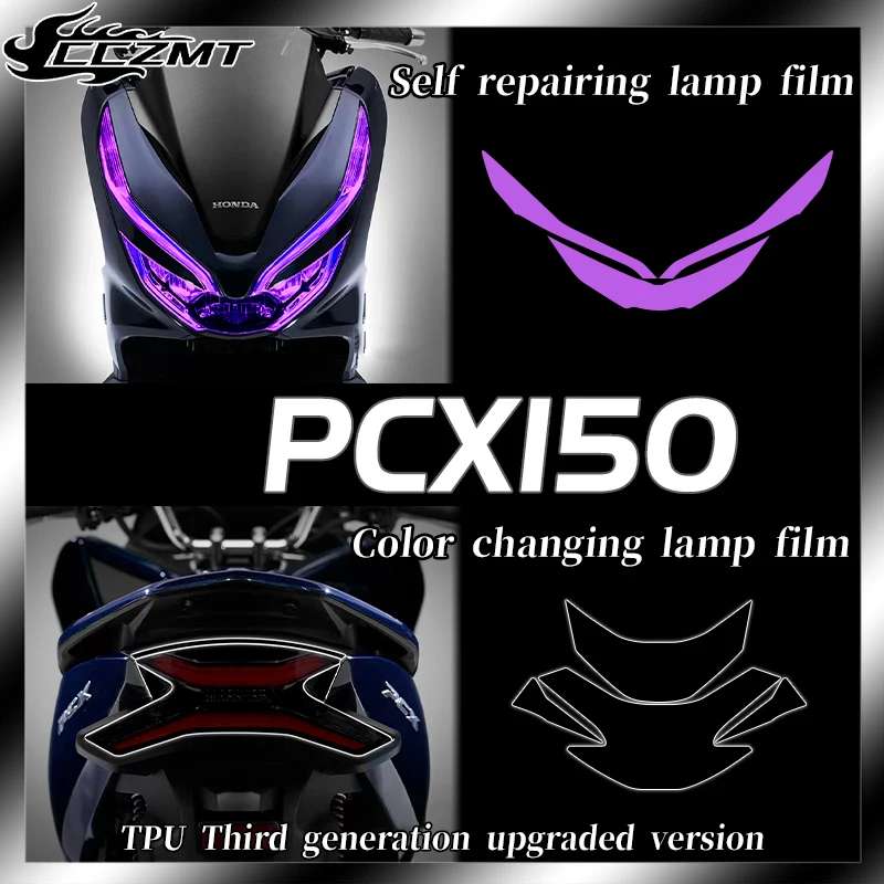 For-Honda-PCX150-PCX-150-headlight-film-tail-light-film-rearview-mirror-transparent-protective ...