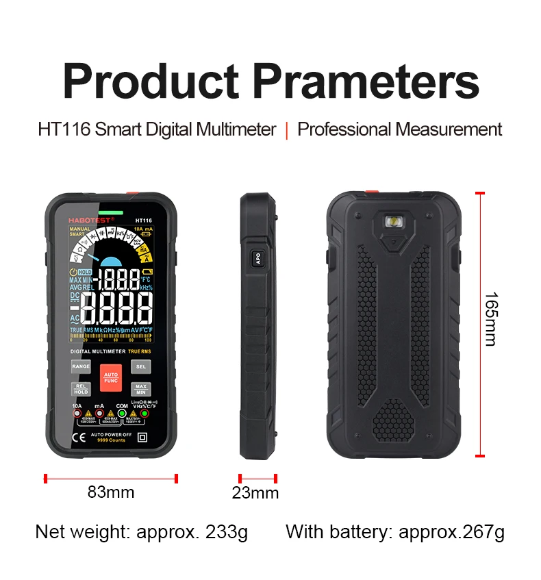 HABOTEST HT116 Digital Multimeter