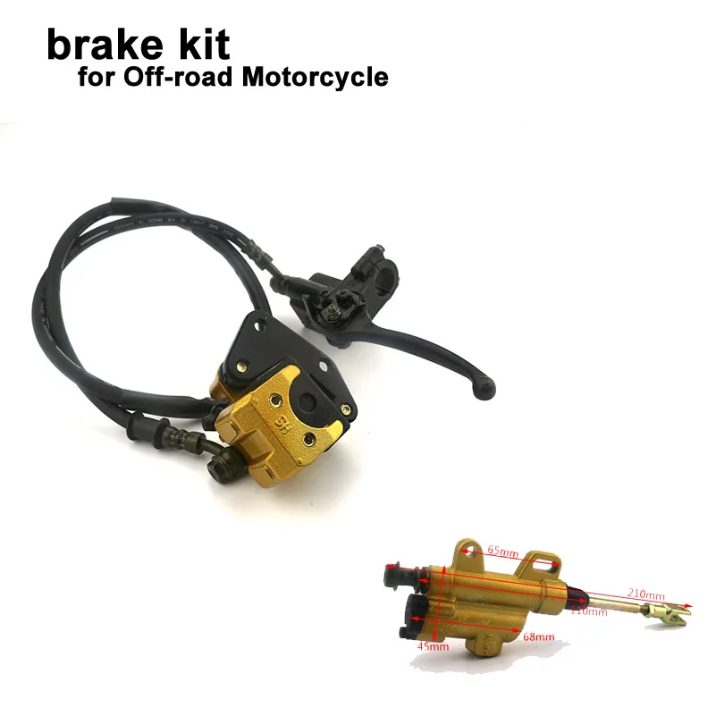 Motorcycle Front Disc Brake Kit Hydraulic Brake System for 110cc 125cc ...