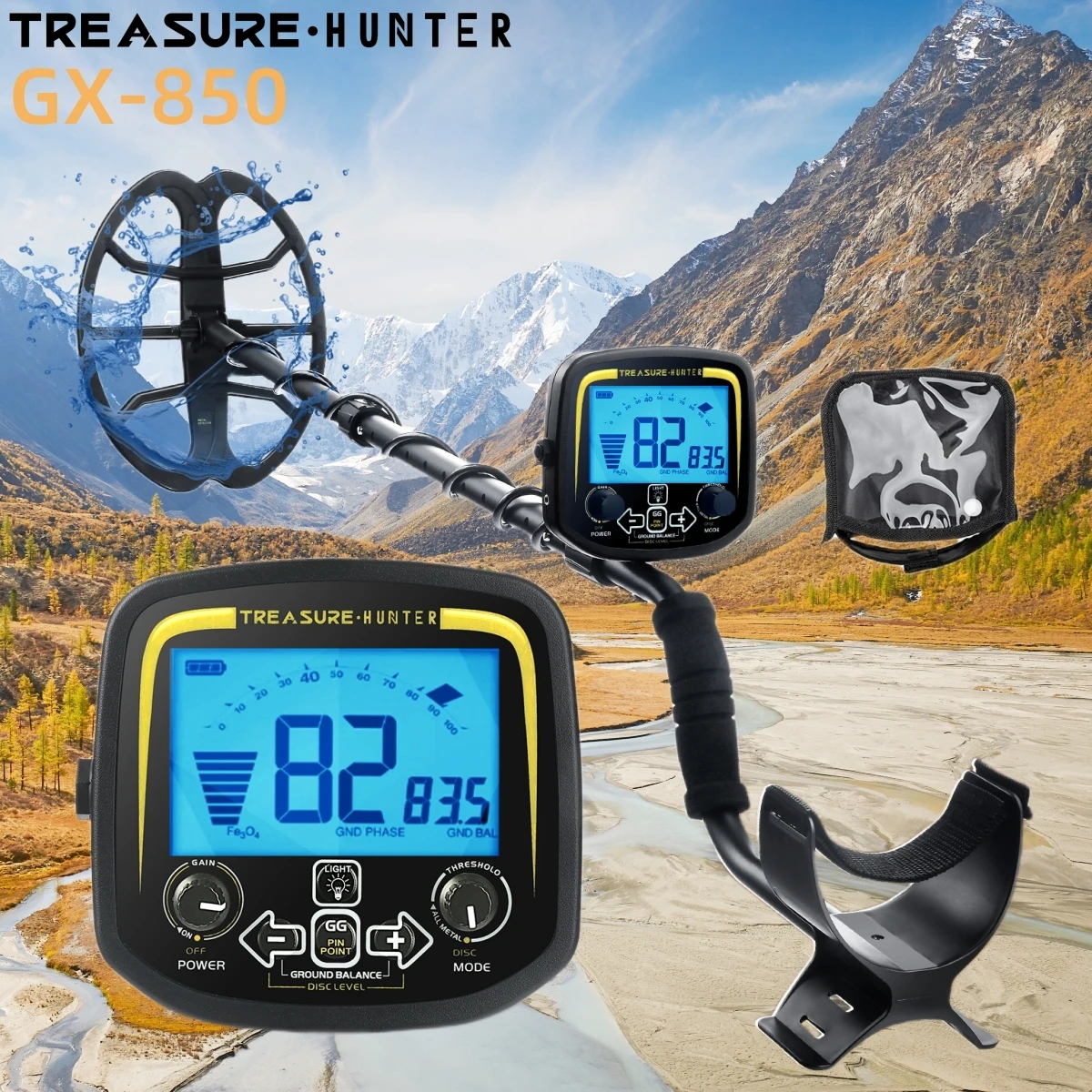 Treasure Hunter GX850 11นิ้วเหล็กม้วนเครื่องตรวจจับ850 Professional กัน ...