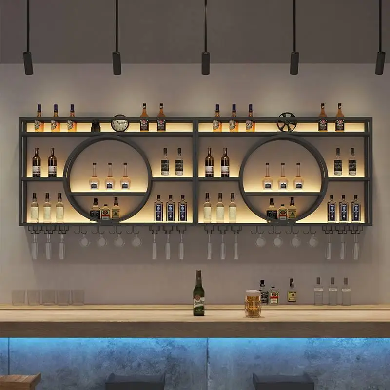 Modern-Storage-Bar-Cabinet-Commercial-Display-Bottle-Whisky-Wine ...