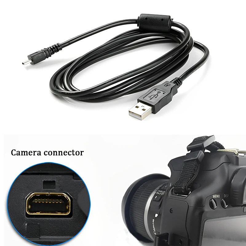 Mini-8Pin-UC-E6-Digital-Camera-USB-Data-Cable-for-Nikon-CoolPix-Fuji ...