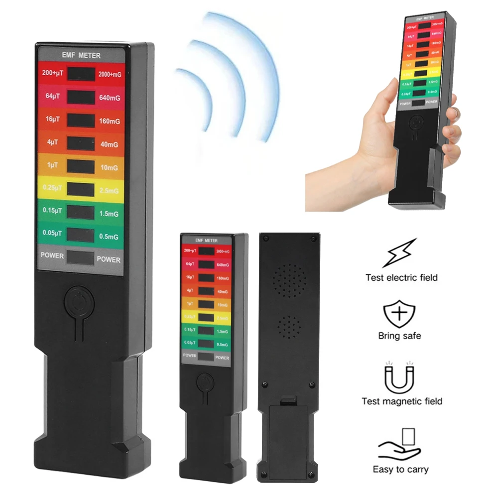 Electromagnetic-Field-Detector-8-LED-Radiation-Dosimeter-High-Precision ...