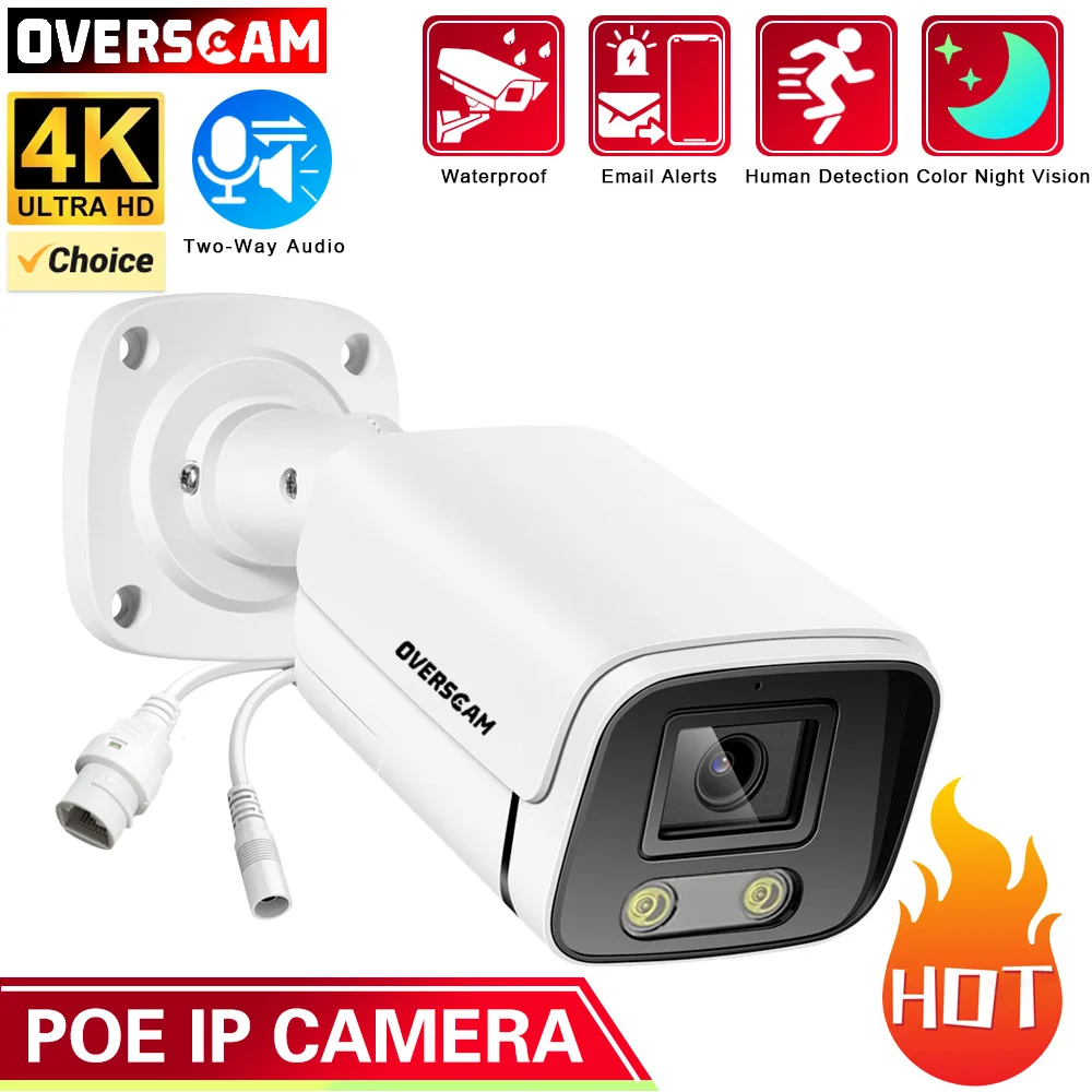 8MP-4K-5MP-Security-POE-Camera-H-265-Outdoor-Full-Color-Night-Vision ...