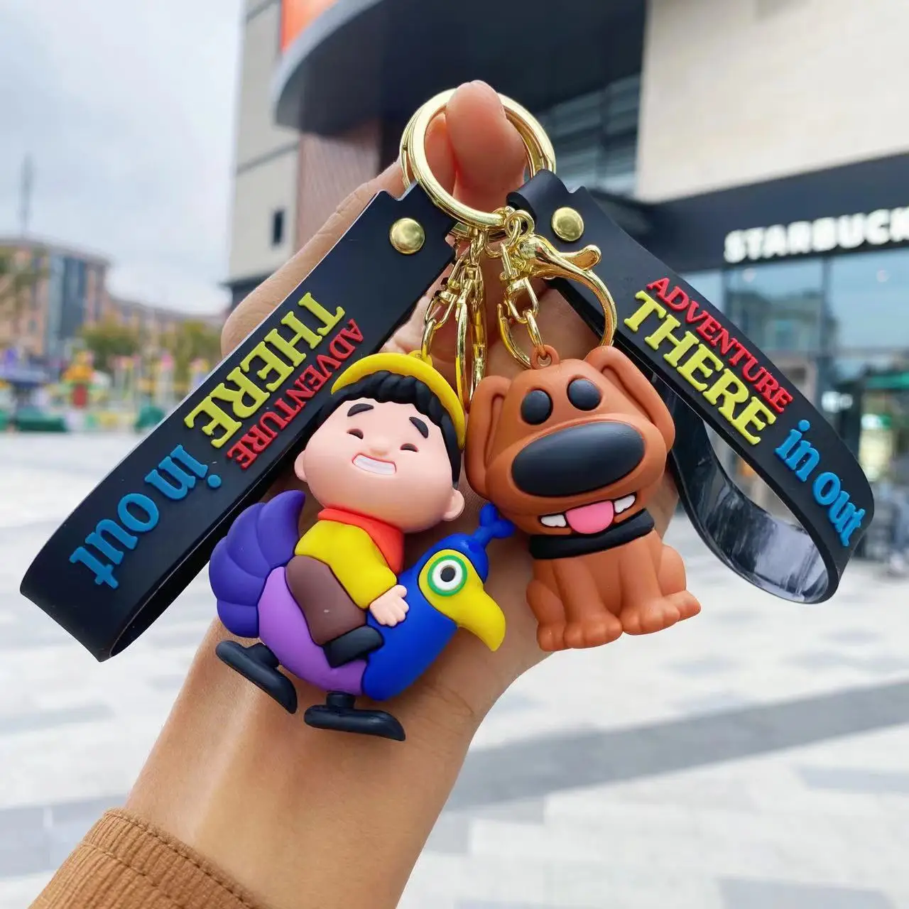 Pixar-Movie-UP-RUSSELL-and-Kevin-Action-Doll-Silicone-Keychain ...