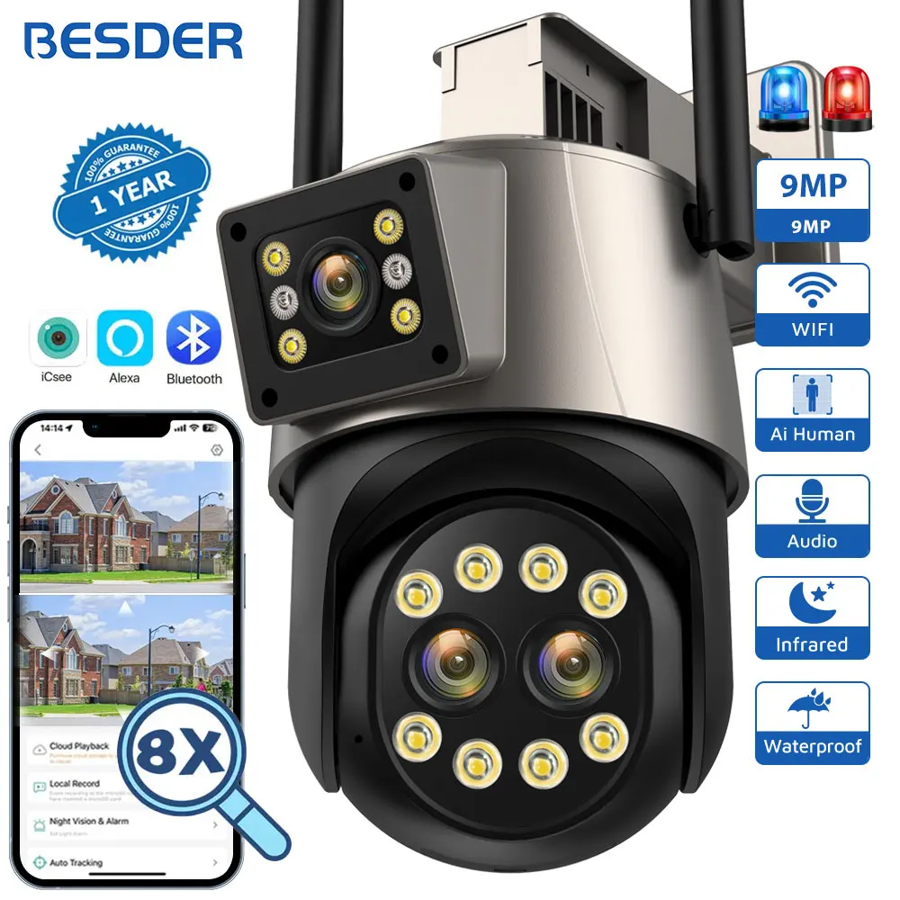 9MP-Wifi-Camera-PTZ-Outdoor-Dual-Screen-8X-Digital-Zoom-Human-Detection ...