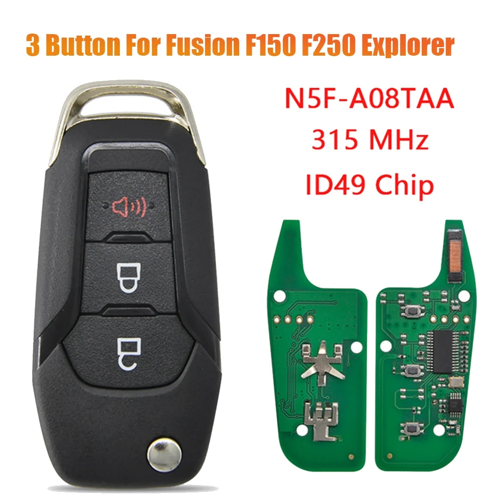 FCC-ID-N5F-A08TAA-ID49-Chip-315-Mhz-Car-Remote-Key-for-Ford-Fusion-F150 ...