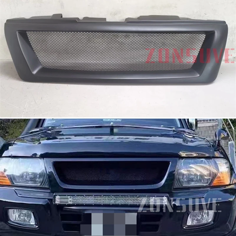 For-Mitsubishi-Pajero-V73-V75-V77-2007-2015-Front-Racing-Grille-Grill ...