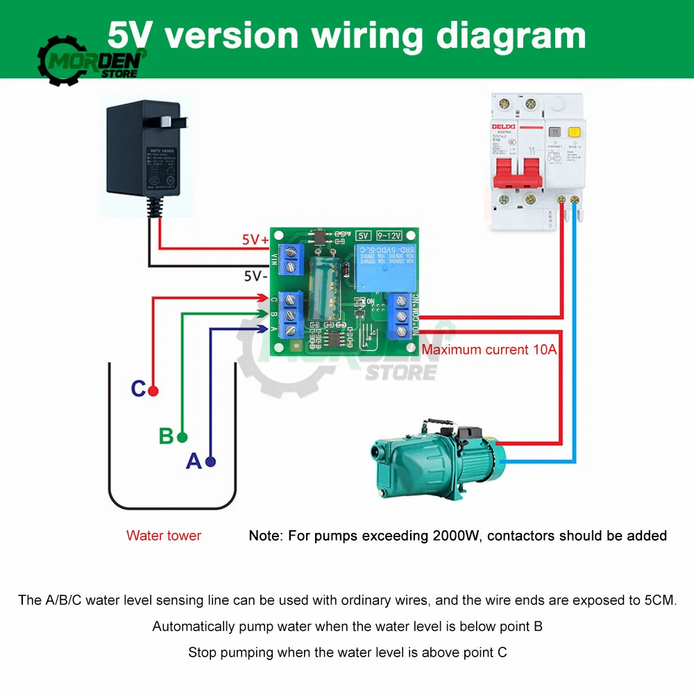 5V-12V-Water-Level-Automatic-Controller-Relay-Liquid-Sensor-Switch ...