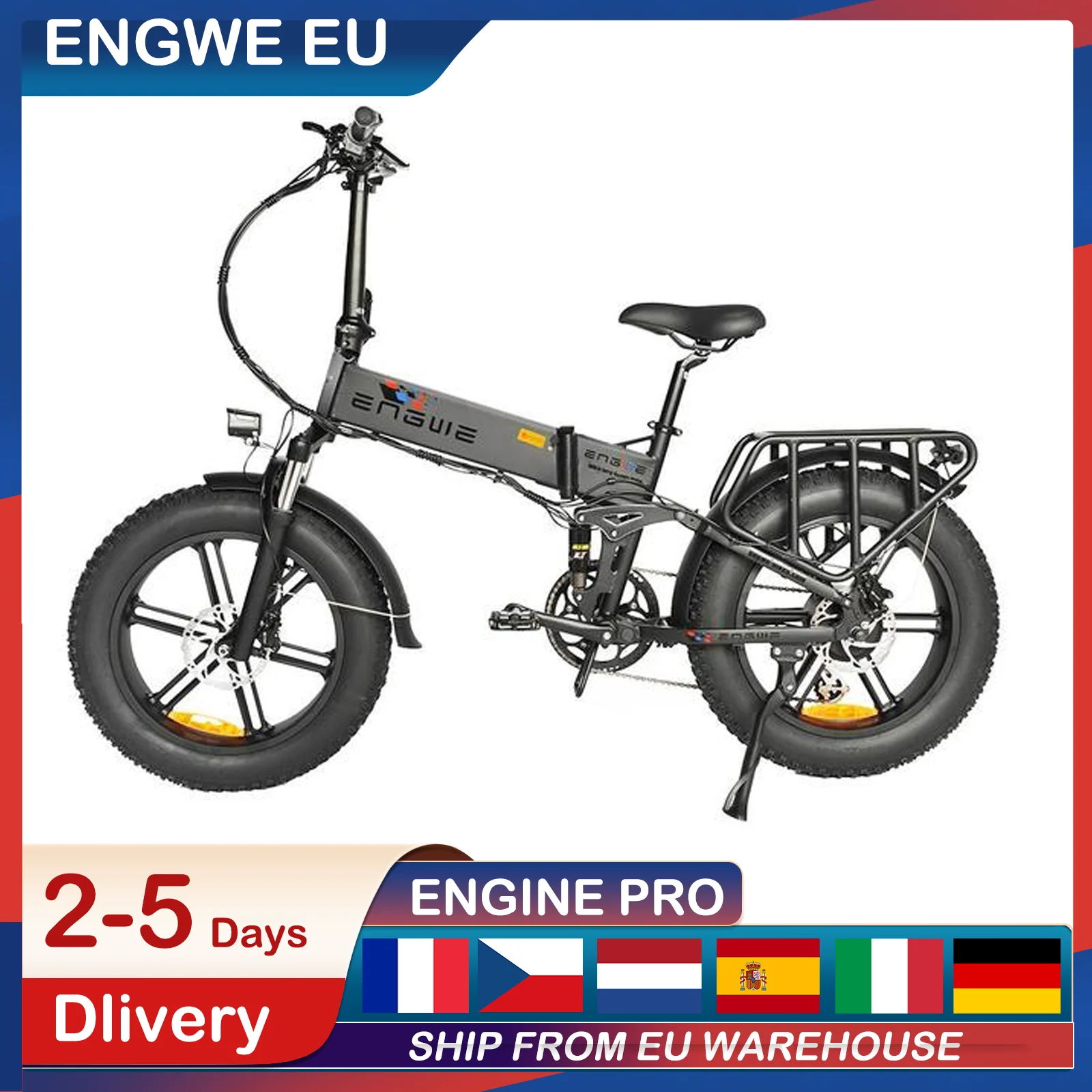 ENGWE MOTOR PRO Elektrische Fahrrad 750W Bürstenlosen Motor 48V 16Ah ...