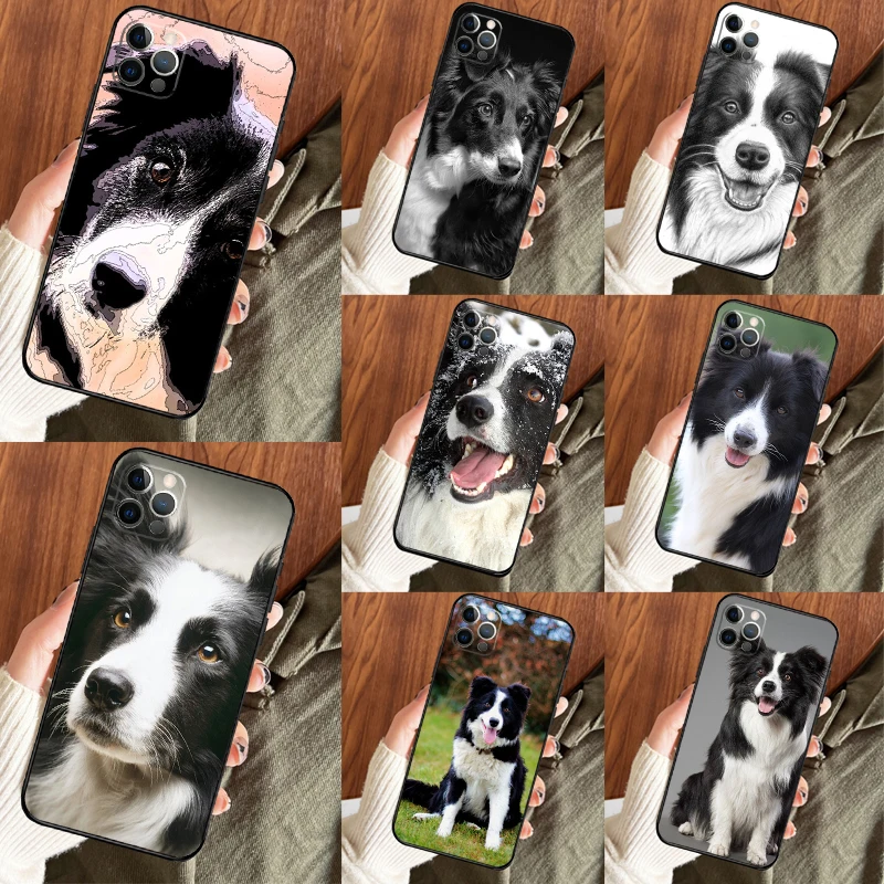 Border Collie Dog Bumper Phone Case For iPhone 14 13 12 11 Pro Max XS X ...