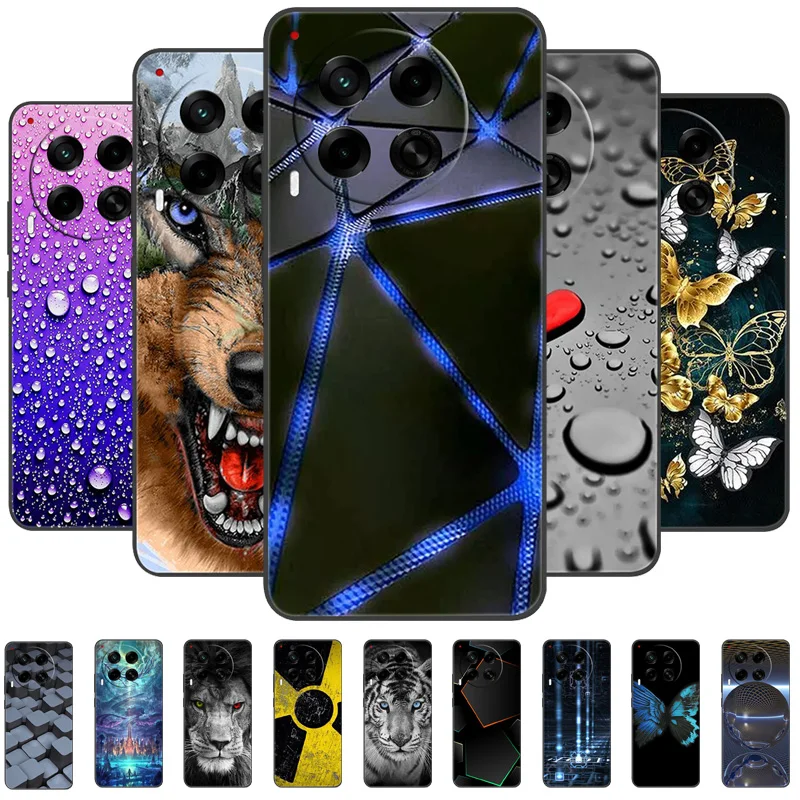 For-Tecno-Camon-30-4G-Case-CL6-animal-Silicone-Soft-TPU-Back-Covers-For ...