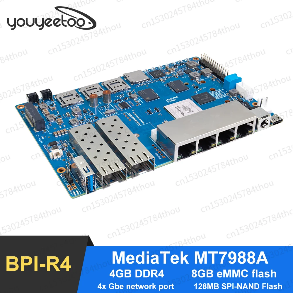 Banana-Pi-BPI-R4-WiFi-7-Router-board-MediaTek-MT7988A-Filogic-880-4 ...