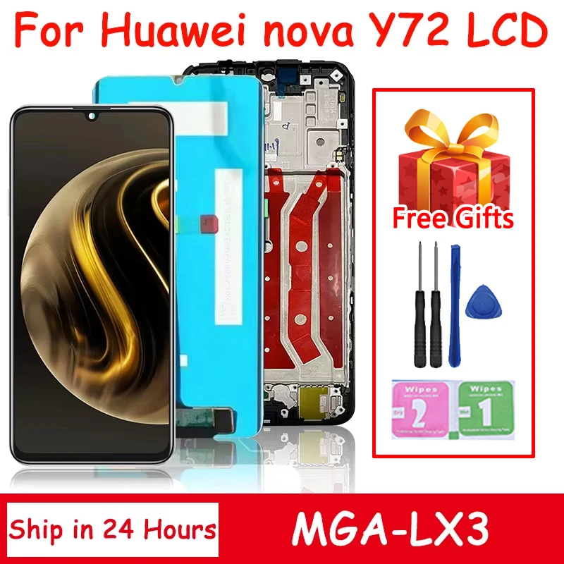 Novo Display LCD de 6,75'' para Huawei nova Y72 MGA-LX3 com Painel ...