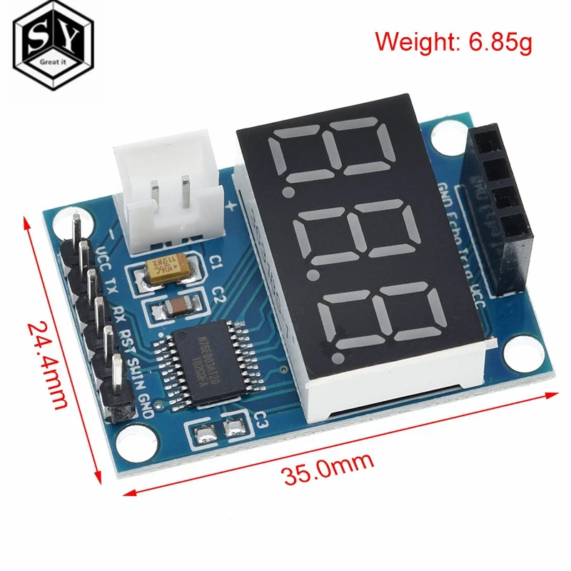 Ultrasonic-Distance-Measuring-Module-HC-SR04-Test-Version-Serial-Output ...