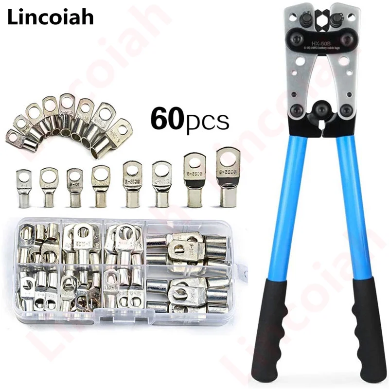 Hx-50b Cable Lug Crimping Tool For Heavy Duty Wire Lugs,battery ...