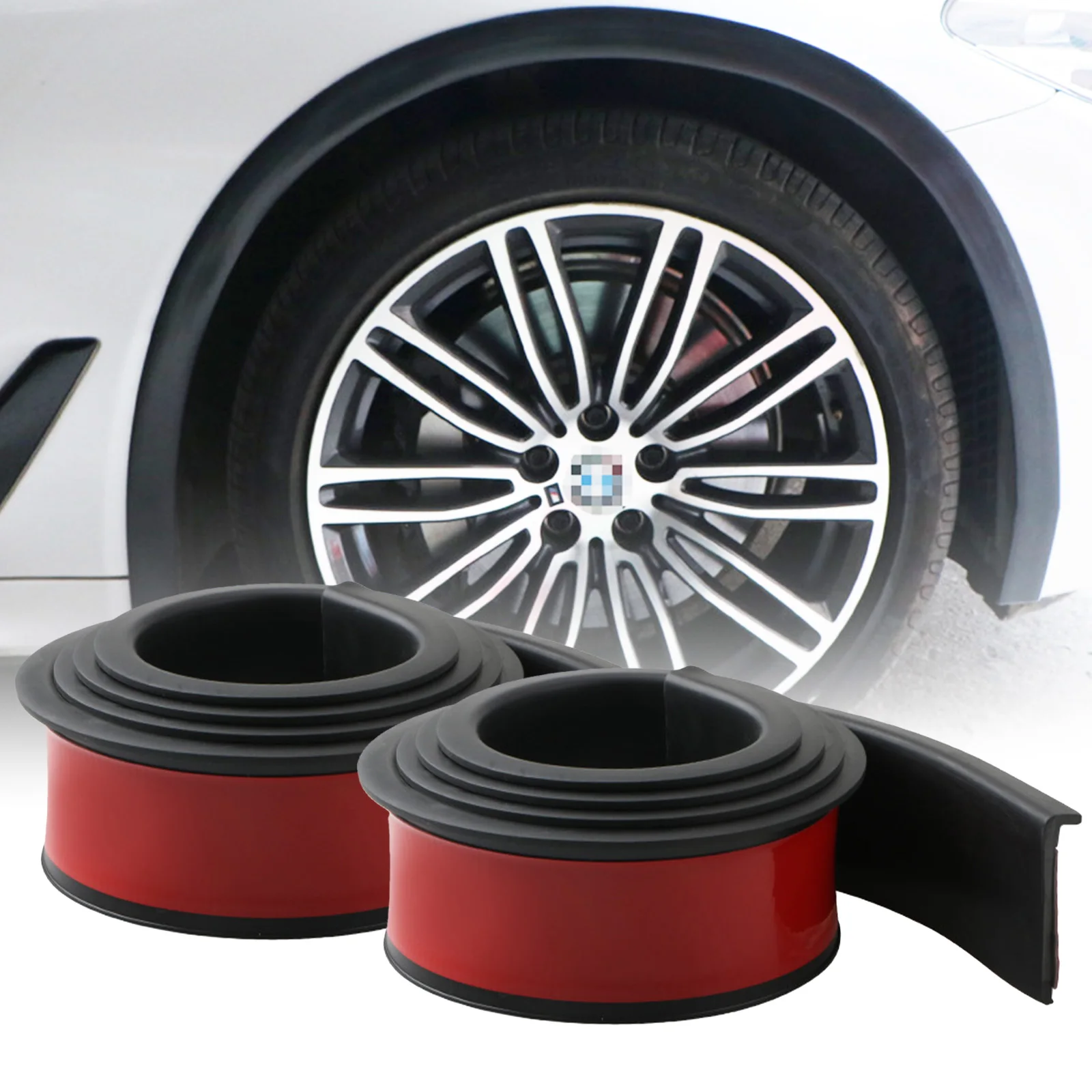 Car Fender Flare Wheel Arch Wing Extenders Protector Mud Flaps Mudguard ...