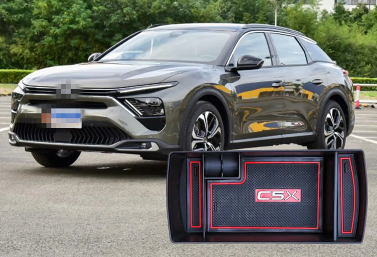 1Pc Car Center Console Armrest Storage Box For Citroen C5 X C5X 2021 ...