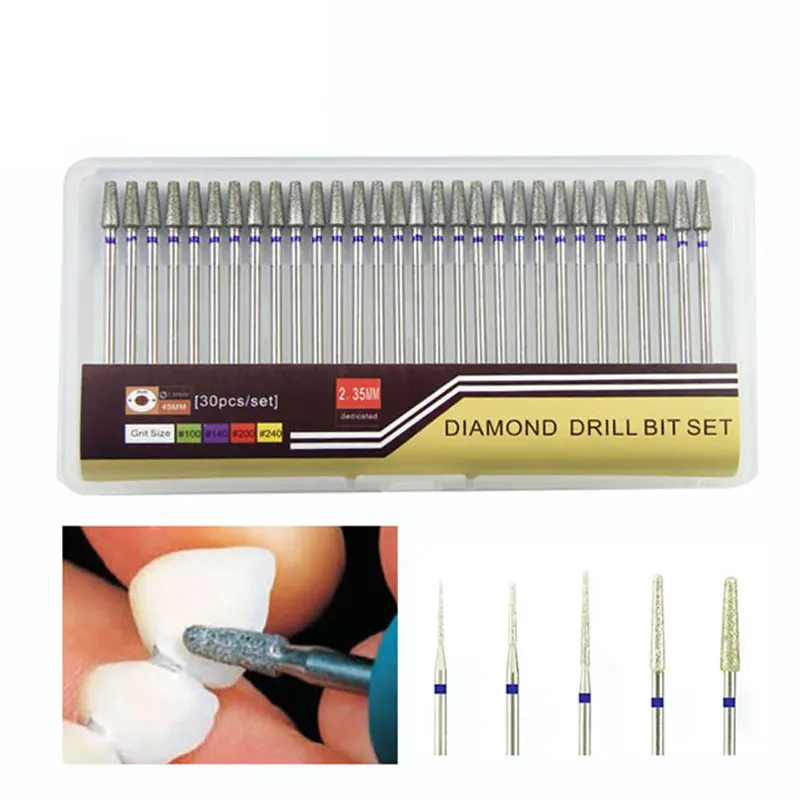30pcs-Lot-Dental-Drill-Diamond-Bur-HP-Stomatology-Dentistry-Lab ...