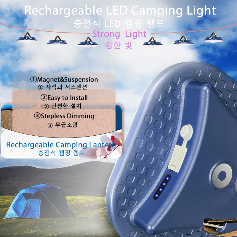 MOSLIGHTING-13500mAh-80W-Rechargeable-Camping-Strong-Light-Magnet-Zoom ...
