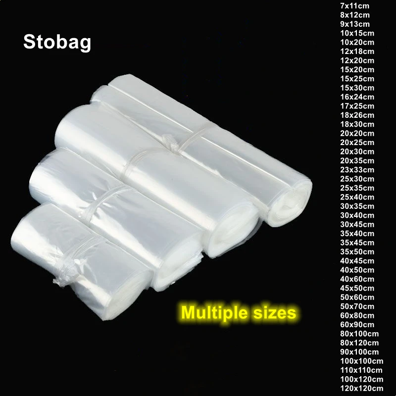StoBag-PE-Plastic-Transparent-Top-Open-Flat-Bags-Large-Clear-Waterproof ...