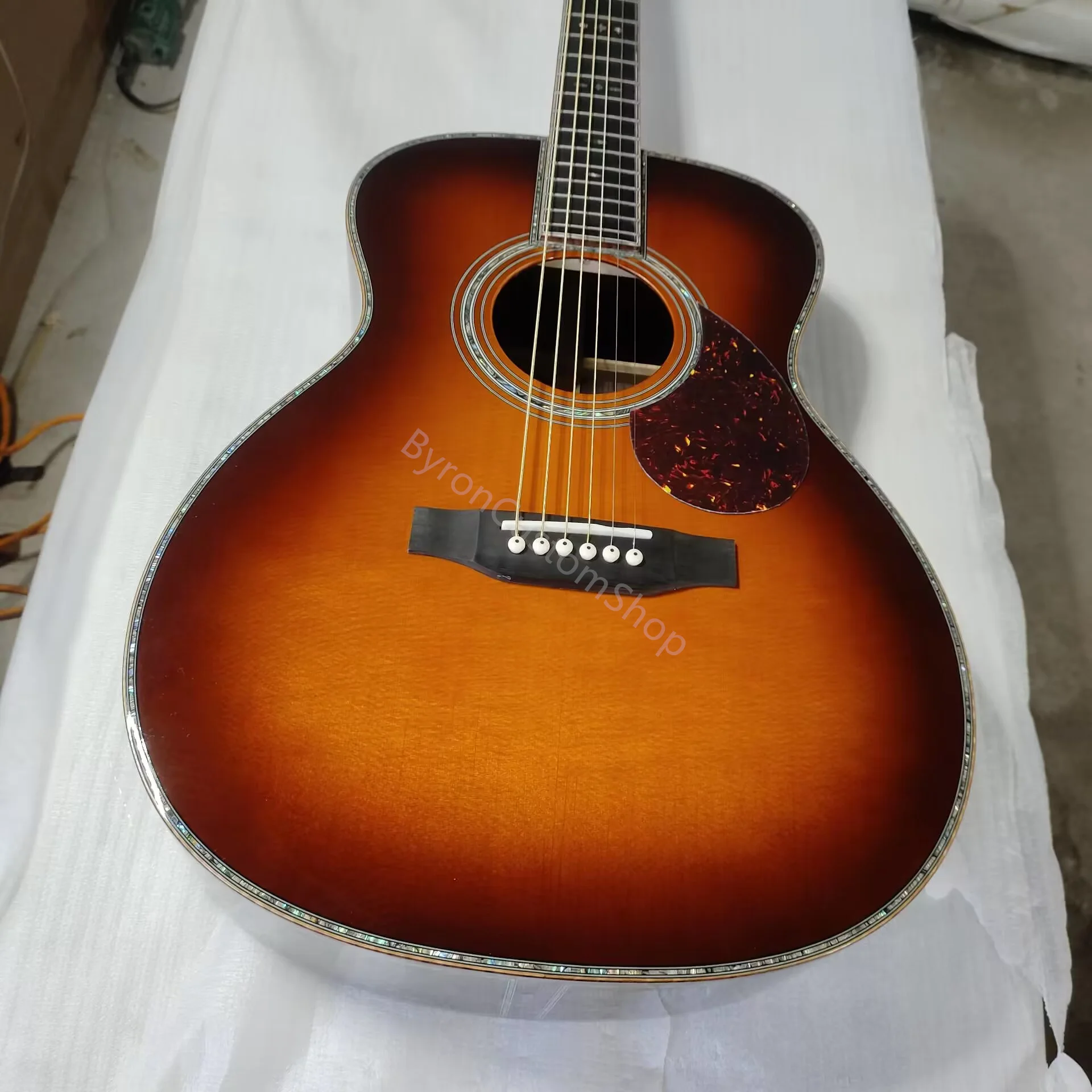 Dark Wood Acoustic Guitar