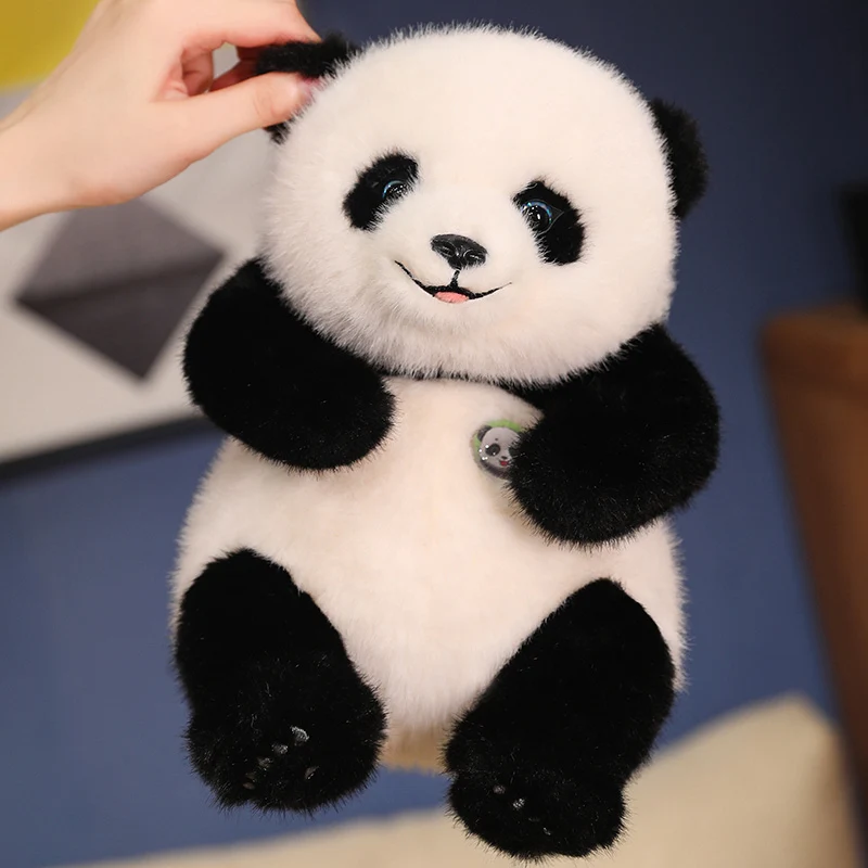 25-50cm Adorable Base Simulation Lifelike Giant Panda FuBao Plush Toys ...