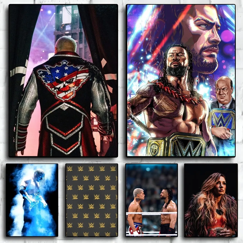w-wwe-Poster-Paper-Print-Home-Living-Room-Bedroom-Entrance-Bar ...