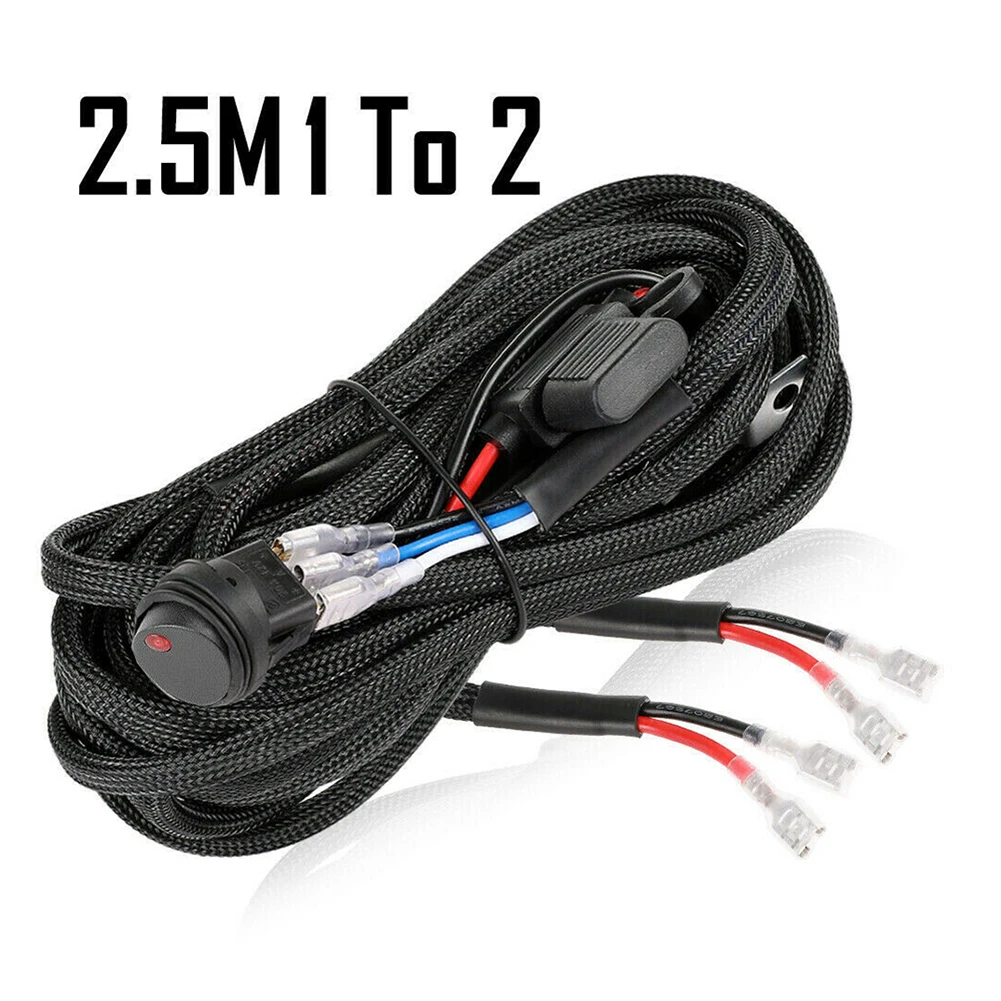 Relay-Switch-Control-Wiring-Harness-Universal-Car-LED-Work-Light-Bar ...