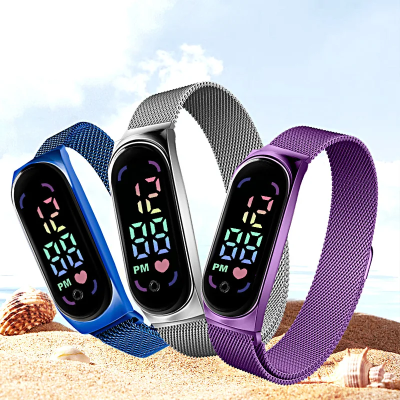 2023-New-Led-Women-Watch-Magnetic-Watchband-Strap-Waterproof-Touch-Feminine-Clock-Fashion ...