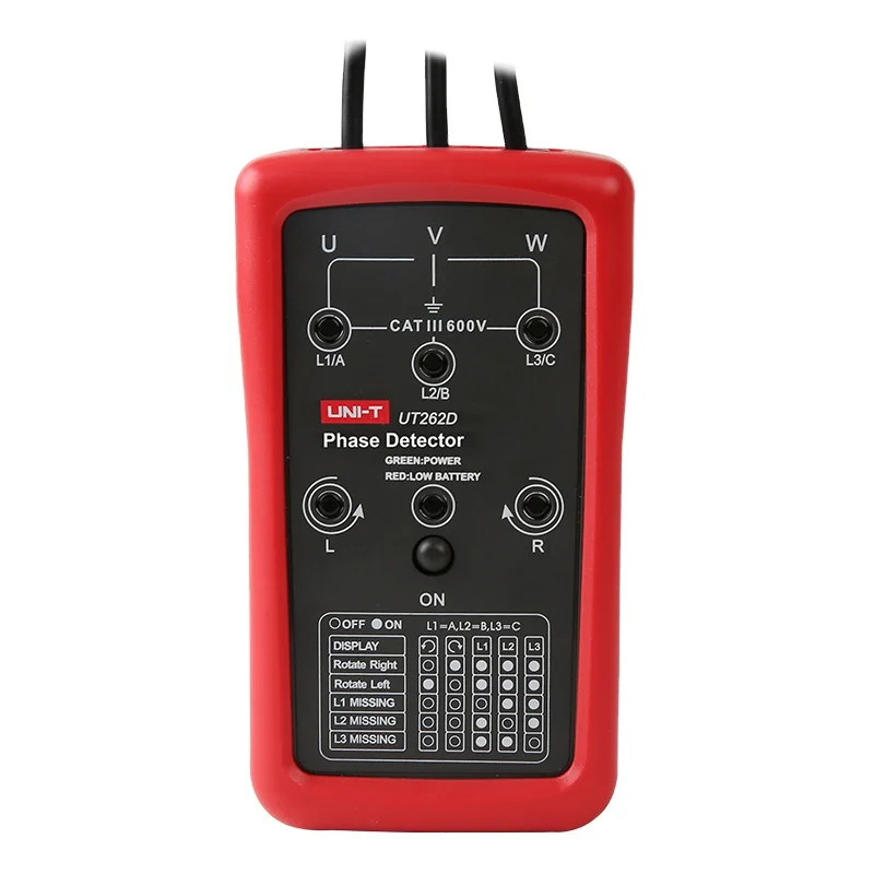 UNI-T-UT262D-Non-Contact-Phase-Detector-3-Phase-Rotation-Tester-LED ...