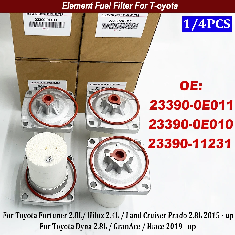 NEW 1/4PCS Diesel Filter Element 23390-0E011 23390-0E010 23390-11231 ...