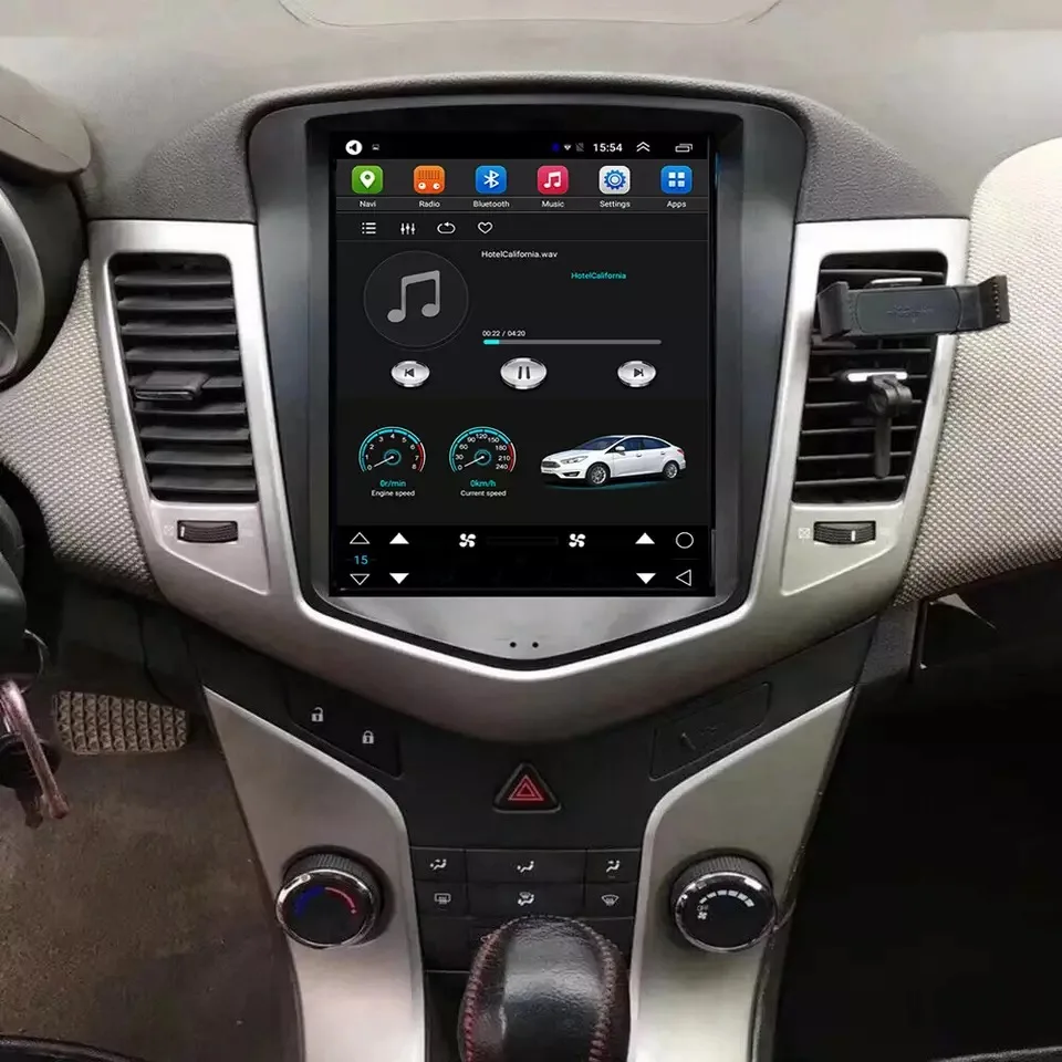 Tesla Style Car Gps Navigation Player Radio For Chevrolet Cruze Daewoo ...