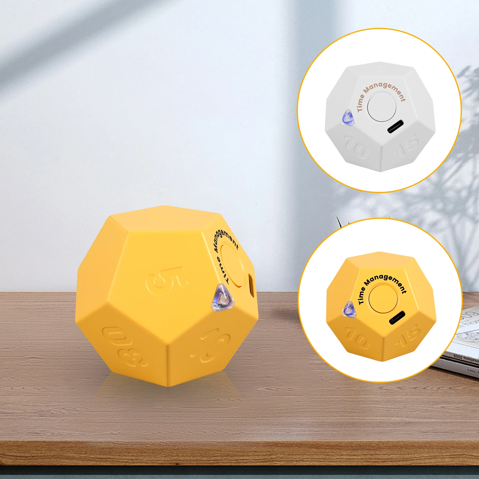 Cube-Timer-450mAh-Rechargeable-Mini-Time-Management-Cube-Dodecagon-Time-Ball-Dodecahedron-Timer ...