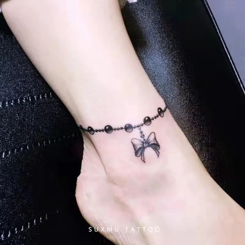 Ankle Bracelet Chain Tattoos