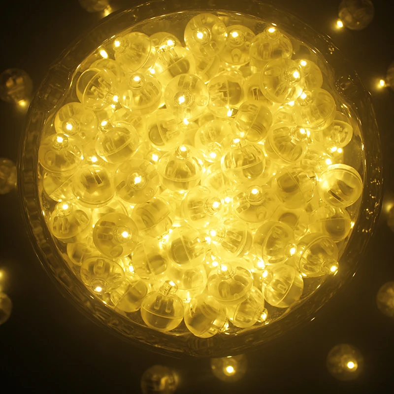 50-100-150-200pcs-Tumbler-Round-Ball-Light-Balloon-LED-Flash-Luminous ...