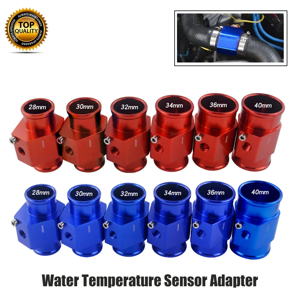 Blue-Red-Water-Temperature-Sensor-Adapter-28-30-32-34-36-38-40mm-Water ...
